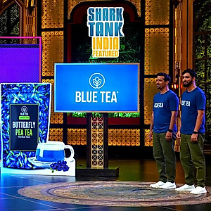 BLUE TEA - Chamomile Lavender Tea - 30 Premium Tea Bags || RELAX TEA || Direct From Source - Plant-Based Biodegradable Tea Bag | Caffeine Free - Herbal Tea - Organic - Premium Tin Container