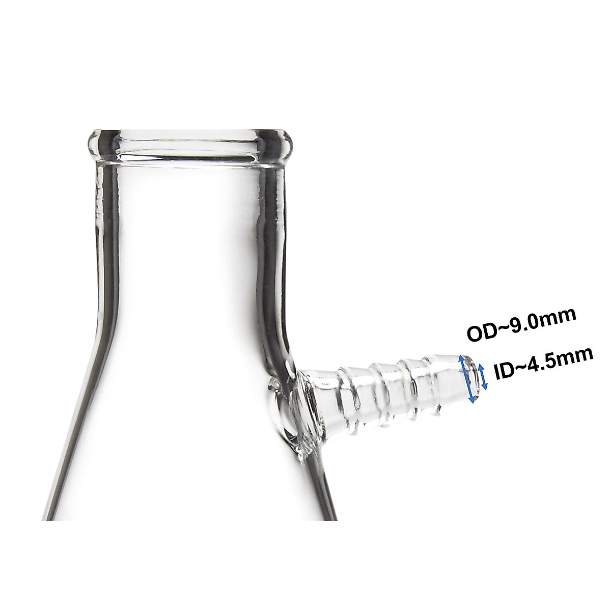 Glass Filtering Flask with Upper Tubulation, 1000ml