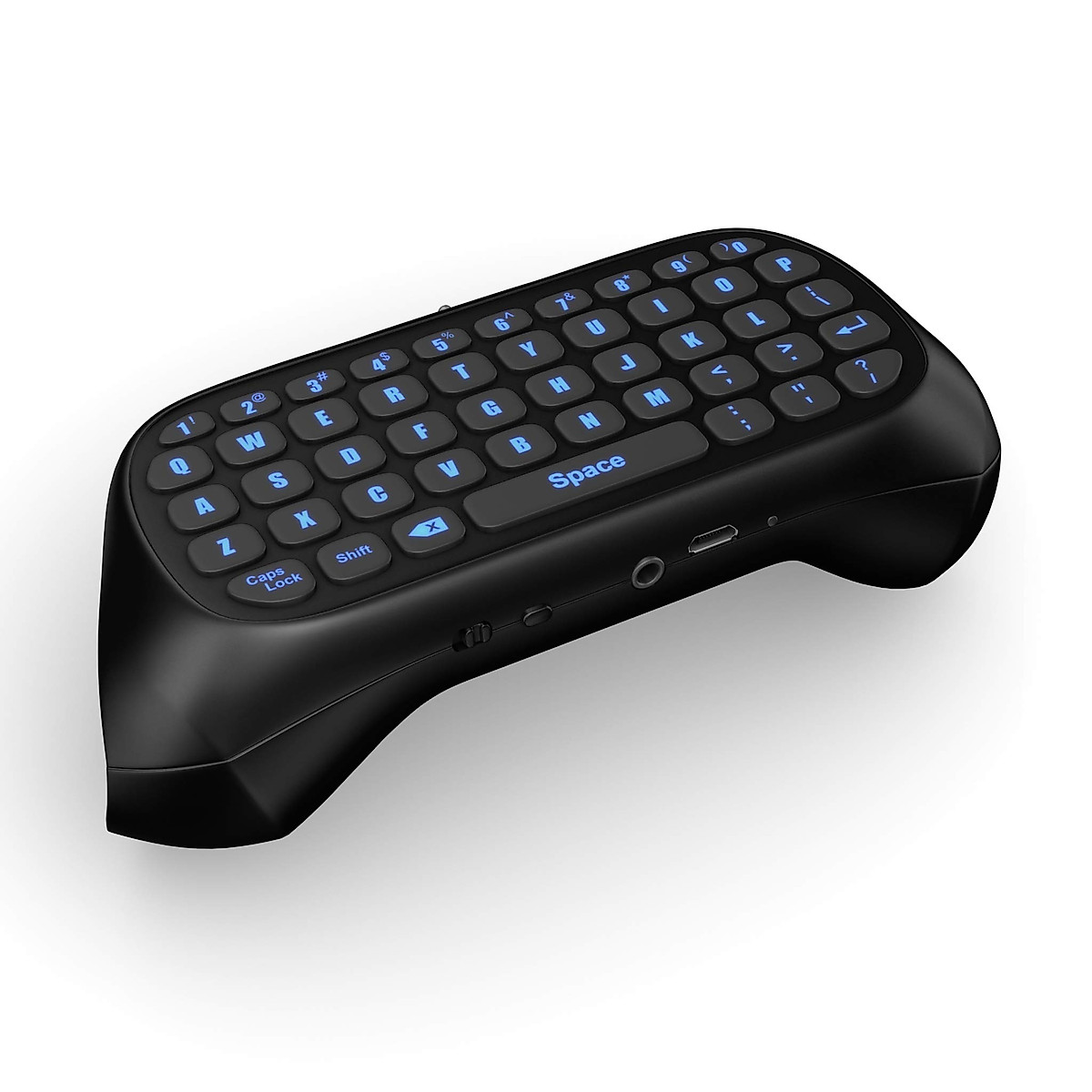 Gamers Digital ChatPad Keyboard for Sony PS4 Controllers Black – LED Backlit & Wireless with 2.4gHz USB Receiver