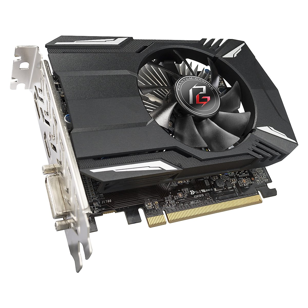 ASRock AMD Phantom Gaming Radeon RX 550 2G DisplayPort HDMI DVI GDDR5 128-bit 5120 x 2880 PCI Express x16 6000 MHz Graphics Card DirectX
