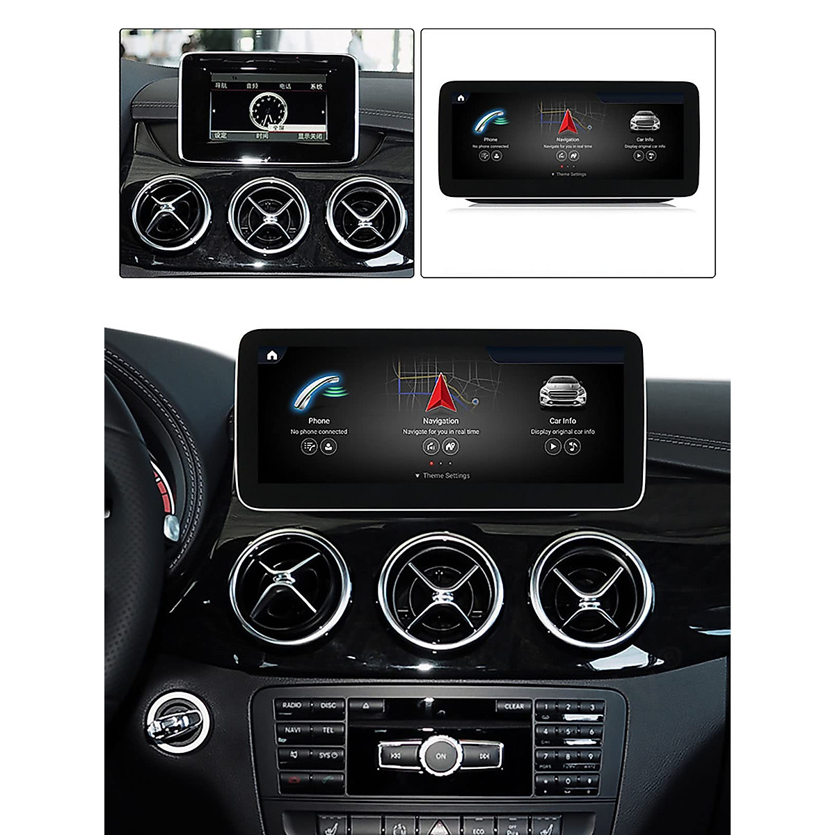 Android 12 Car Stereo GPS Sat Nav for Mercedes-Benz B-Class W245/246 Touchscreen Multimedia Player Mirror Link TPMS CarPlay + DVR,Qualcomm 450 4+64GB 10.25 inch-2013-2014 NTG4.5