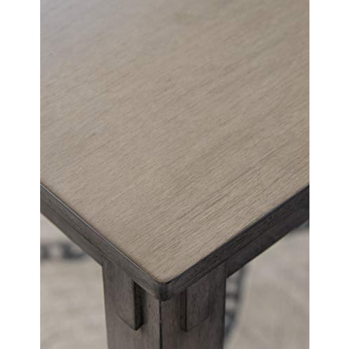 Signature Design by Ashley Bridson Modern 6 Piece Dining Set, Includes Dining Table, 4 Chairs & Bench, Gray