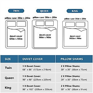 XIUCOO Custom Blue Striped Anchor Name Duvet Cover Set with 2 Pillow Shams Bedding Sets Personalized Quilt Cover for Birthday Wedding Queen Size Gift