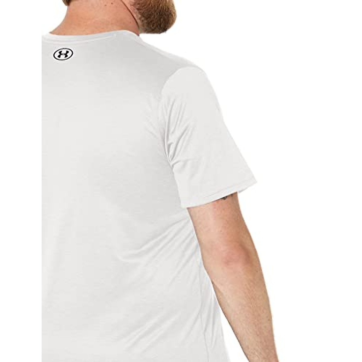 Under Armour mens Training Vent 2.0 Short-Sleeve T-Shirt , White (100)/Black , Large