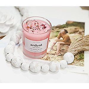 My Lumina Ardent Love Pink Candle - Romantic Sweet Love Candle Natural Soy Wax - Rose and Jasmine Natural Scented Purifying Candle for Aromatherapy