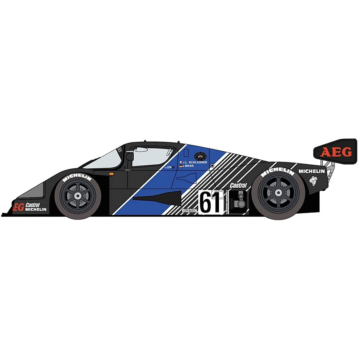 Hasegawa 1/24 Sauber Mercedes C9 1989 Test Car Plastic Model 20626