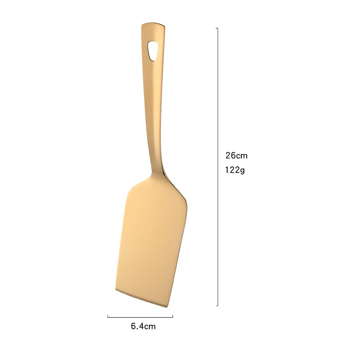 Lasagna Server, BuyGo Gold Pizza Shovel Cookware Stainless Steel Pie Server, Mirror Polish & Dishwasher Safe