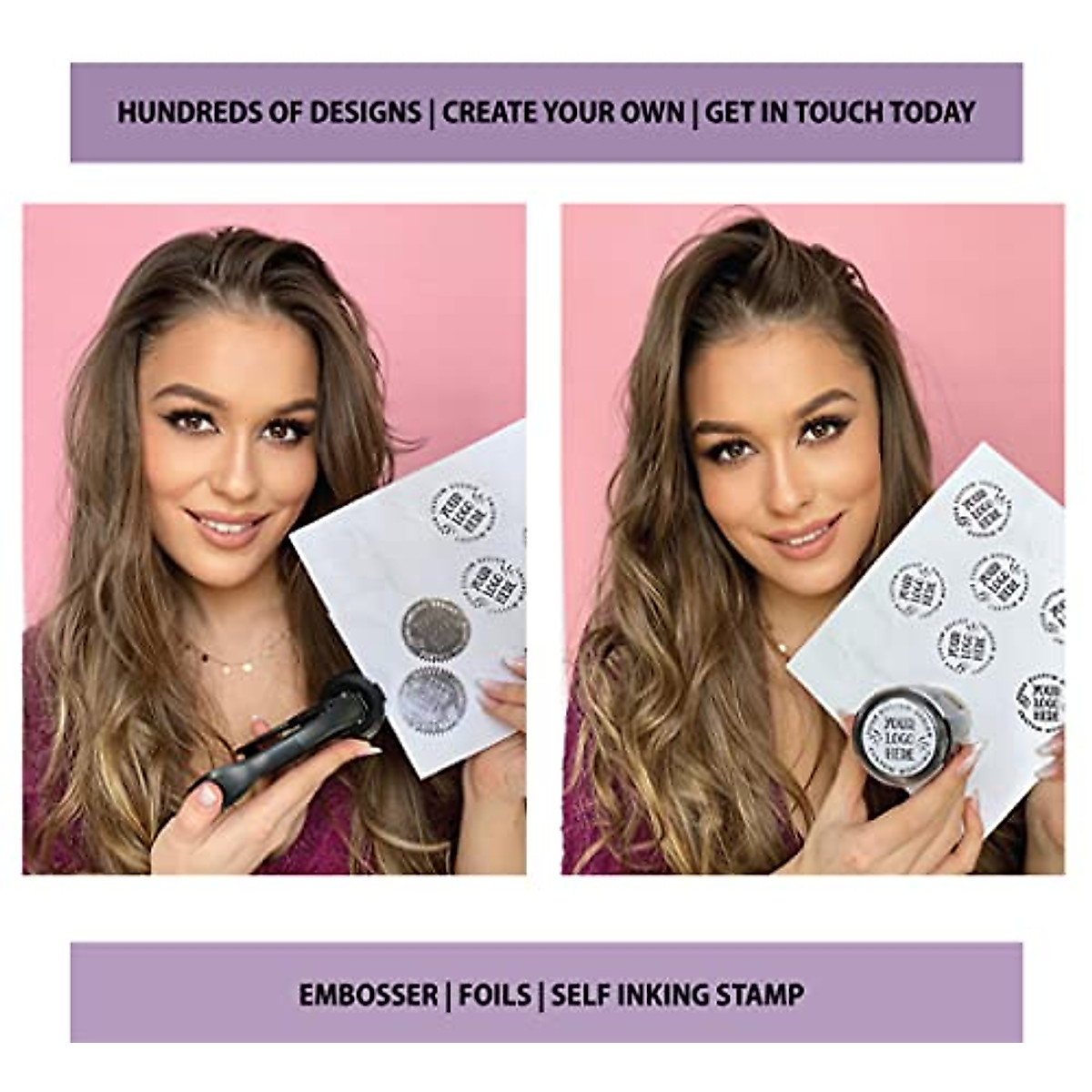 Butterfly Design, Monogram, Animals and Flowers. Custom Book Seal embossers Personalized Gift from The Library Book Belongs to Classroom