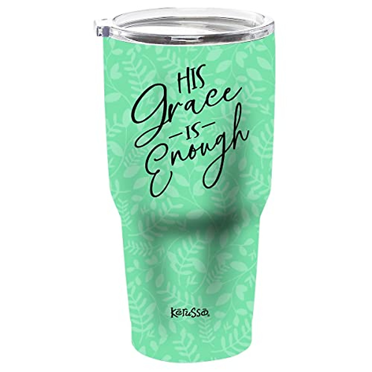 Kerusso His Grace Is Enough Stainless Steel Tumber, Teal, 30 oz