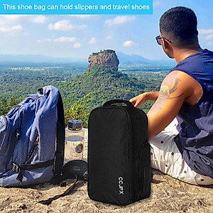 AGSDON Golf Shoe Bag Men, Shoe Travel Bag, Zippered Sport Shoe Bag