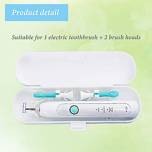 2 Pcs Electric Toothbrush Travel Case, Portable Toothbrush Holder for Oral-B Pro and Other Electric Toothbrush Set by Hovesty (Blue&White)