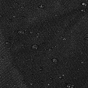 Sunnydaze Round Outdoor Fire Pit Cover - Weather-Resistant Black Heavy Duty Vinyl PVC Round Fireplace Cover with Drawstring Closure - 30-Inch