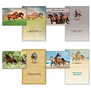 CPG Card-Boxed-Shared Blessings-Birthday Wild Horses (Box of 12)