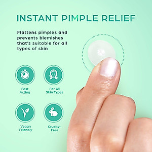 Pimple Patch Acne Treatment (Tea Tree Oil) - 120 Count, Acne-Healing Hydrocolloid Bandages (3 Sizes), Discreet Acne Dots Hydrocolloid Acne Patch, Pimple Patches, Acne Patches for Face & Body Acne