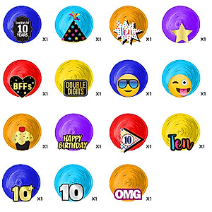 10th Birthday Hanging Swirls - 31 Pieces - Funny 10th Birthday Party Supplies, Decorations, Gifts and Favors