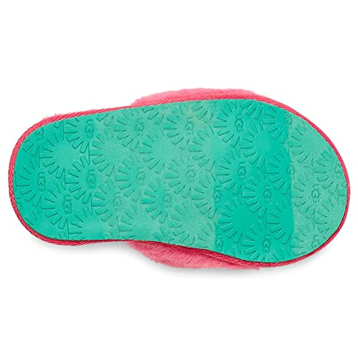 UGG Kids T Fluff Yeah Watermelon STUFFIE Slipper, 10 US Unisex Toddler