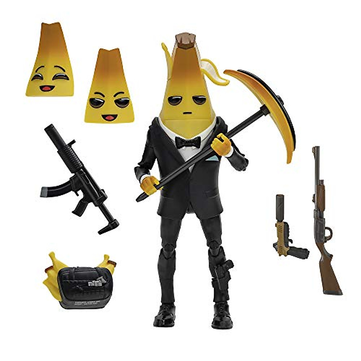 Fortnite Legendary Series, 1 Figure Pack - 6 Inch Agent Peely - BaseCollectible Action Figure - Includes 3 Interchangeable Faces