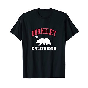 Berkeley California Bear Star CA State Flag T-Shirt