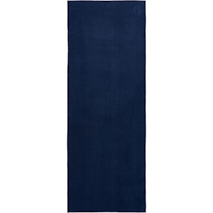 Manduka eQua Yoga Towel – Absorbent, Non-Slip for Yoga, Gym, Pilates, and Outdoor Fitness, Quick Drying - 72 Inch, Midnight Color
