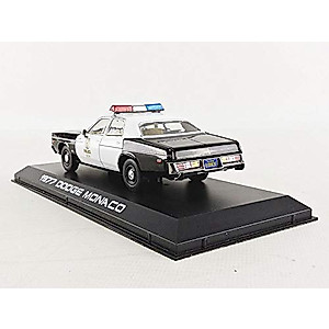 Greenlight 1977 Dodge Monaco Metropolitan Police The Terminator (1984) Movie 1/43 Die-cast Model Car 86534, Black/White
