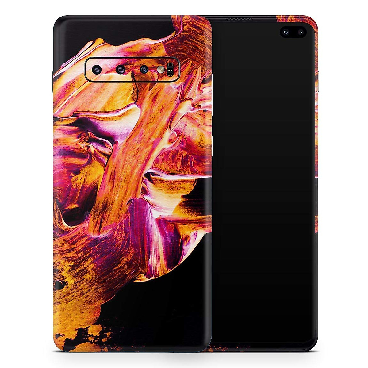 DesignSkinz Liquid Abstract Paint V47 Protective Vinyl Decal Wrap Skin Cover Compatible with The Samsung Galaxy S20 (Screen Trim & Back Glass Skin)