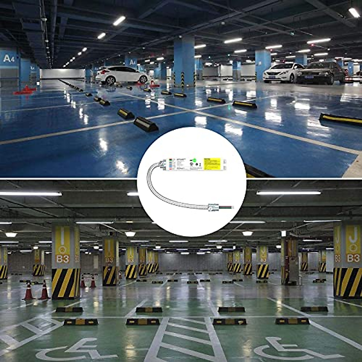 OSTEK 20W 150-200VDC LED Light Emergency Backup Battery, Rechargeable LED Emergency Driver for Dimmable 10-120W LED Light with External Driver, Emergency Time 90 Min (1 Pack)