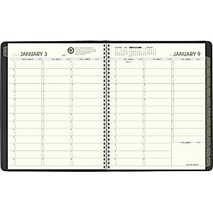 AT-A-GLANCE 2022 Weekly & Monthly Appointment Book & Planner by AT-A-GLANCE, 7" x 8-3/4", Medium, Recycled, Black (70951G05)