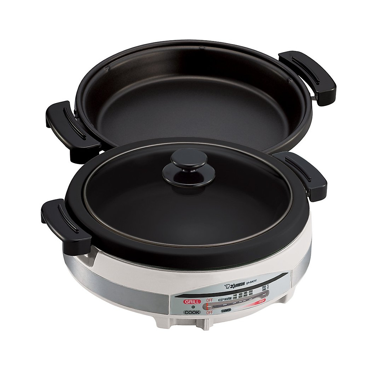 Zojirushi EP-RAC50 Gourmet d'Expert 1350-Watt Electric Skillet & EP-PBC10 Gourmet d'Expert Electric Skillet