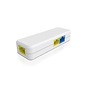 Cqenpr PoE Extend Switch, IEEE802.3af/at/bt, PoE++ BT Port 60W Output, Cascade 3-4 Times, Distance Extend 130M，No Power Required, Plug&Play. (Indoor poe Extender)