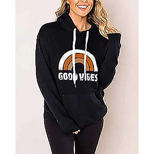 Lacozy Womens Oversized Hoodies Letter Printed Sweatshirts Long Sleeve Sweaters Pullover Fall Clothes with Pocket L