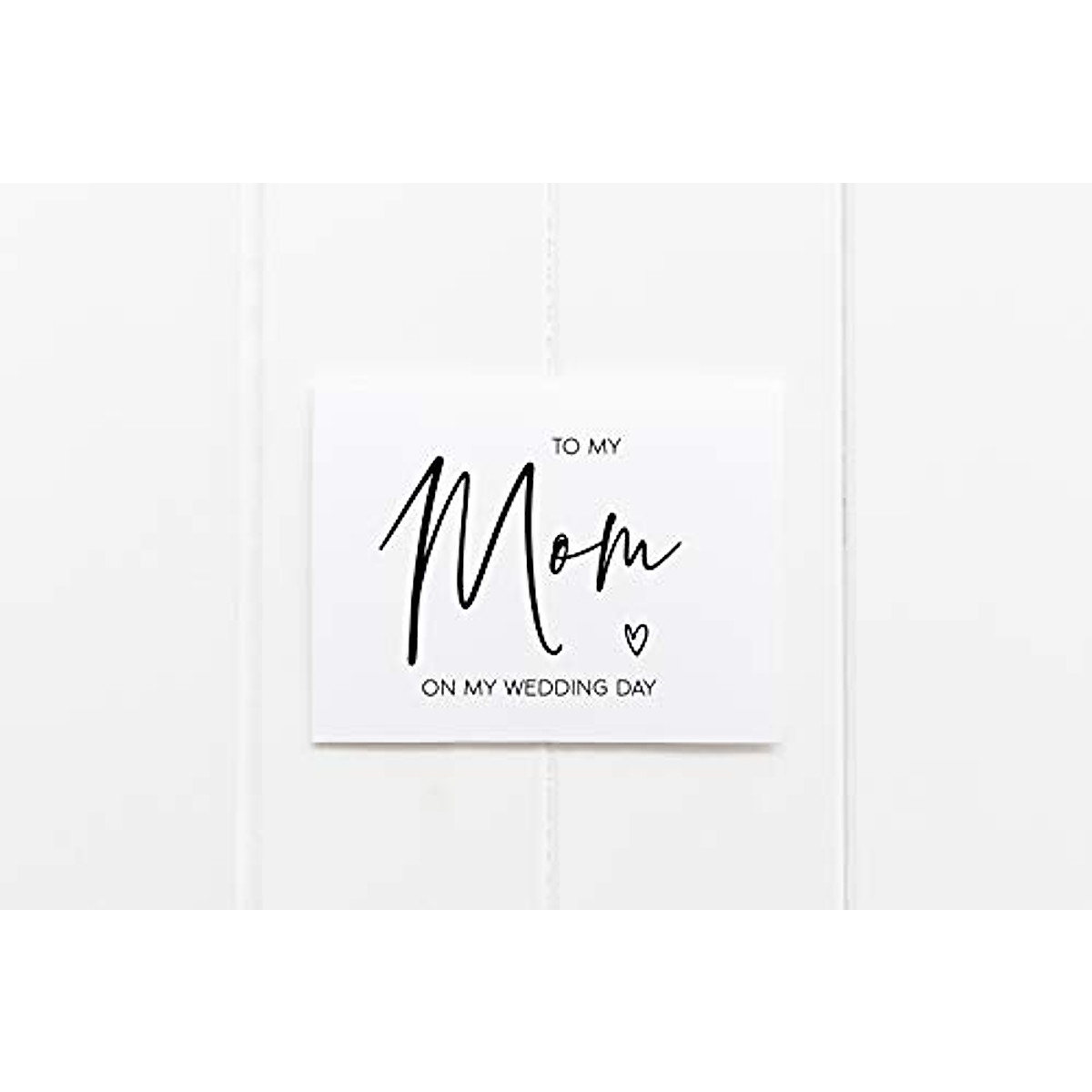 To My Mom on My Wedding Day Card For Brides Mother of the Groom Keepsake Gift