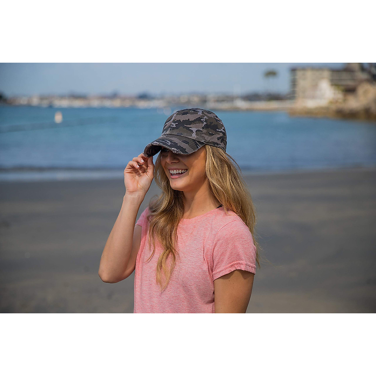 Solid Cap 3 Pack - Black, Black Camo, Camo (Distressed)