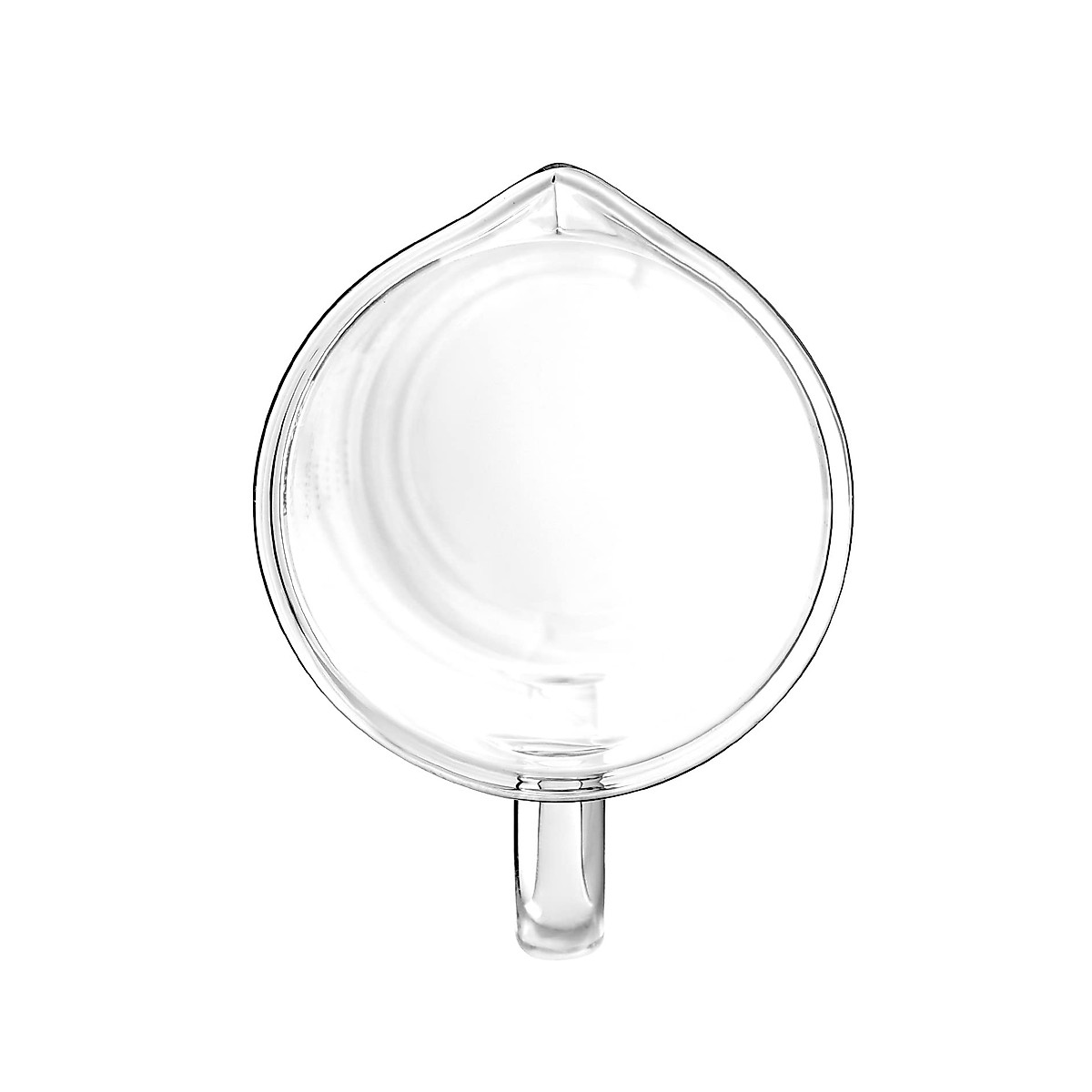 QWORK Beaker with Handle, 500ml Measuring Cup, Borosilicate Glass,Beaker Mug with Pouring Spout, 2 Pack