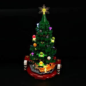 BRIKSMAX Led Lighting Kit for Christmas Tree - Compatible with Lego 40338 Building Blocks Model- Not Include The Lego Set