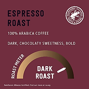 Amazon Brand - Happy Belly Espresso Roast Coffee Pods (Dark Roast), Compatible with K-Cup Brewer, 96 Count