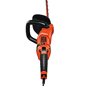 BLACK+DECKER Hedge Trimmer, Rotating Handle, Dual Blade Action Blades, 3.3-Amp, 24-Inch (HH2455)