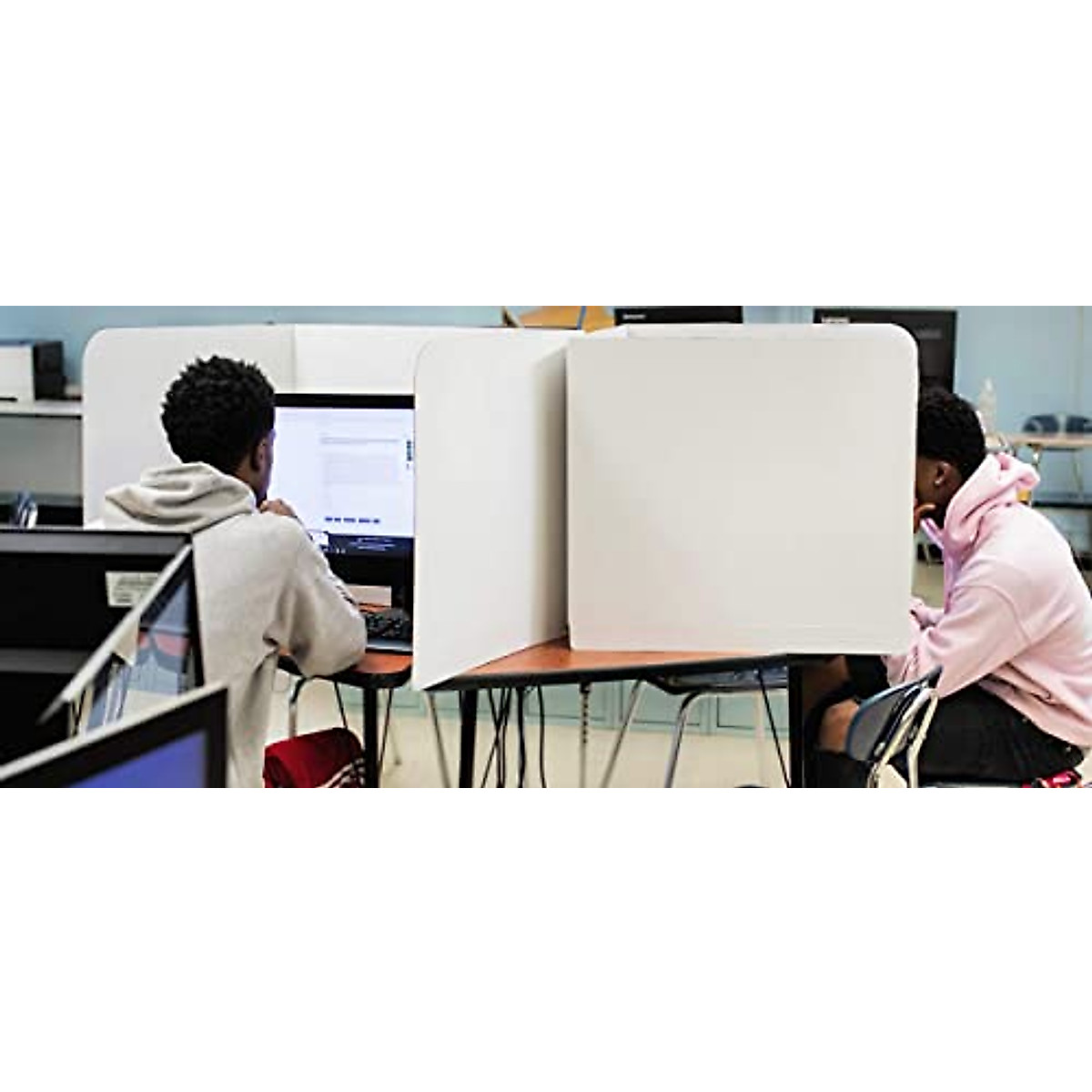 X-Tra Large USA-Made Premium Privacy Shields™ - 24" Tall - 26" x 28" WorkSpace - 6-12 - Sold in 10 and 20 Packs - Durable (1/8" Thick) - Computer Shields - Voting Booth