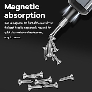 Mini Electric Screwdriver, 68-in-1 Precision Electric Screwdriver 400RPM with 5 Torque Settings, 68 Drill Bits, Pry Bar, Led and Tweezers, Electric Precision Screwdriver Kit for Pc Building