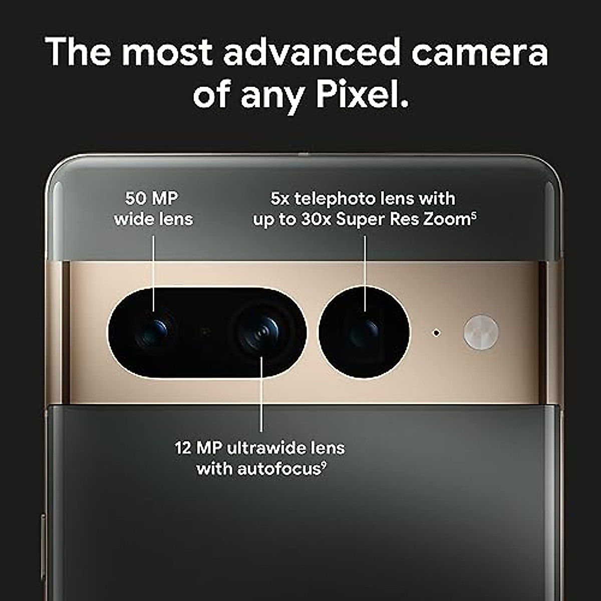 Google Pixel 7 Pro - 5G Android Phone - Unlocked Smartphone with Telephoto , Wide Angle Lens, and 24-Hour Battery - 128GB - Snow