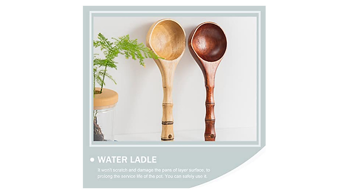 FOMIYES Wooden Water Ladle | Sauna, Bath & Kitchen Scoop