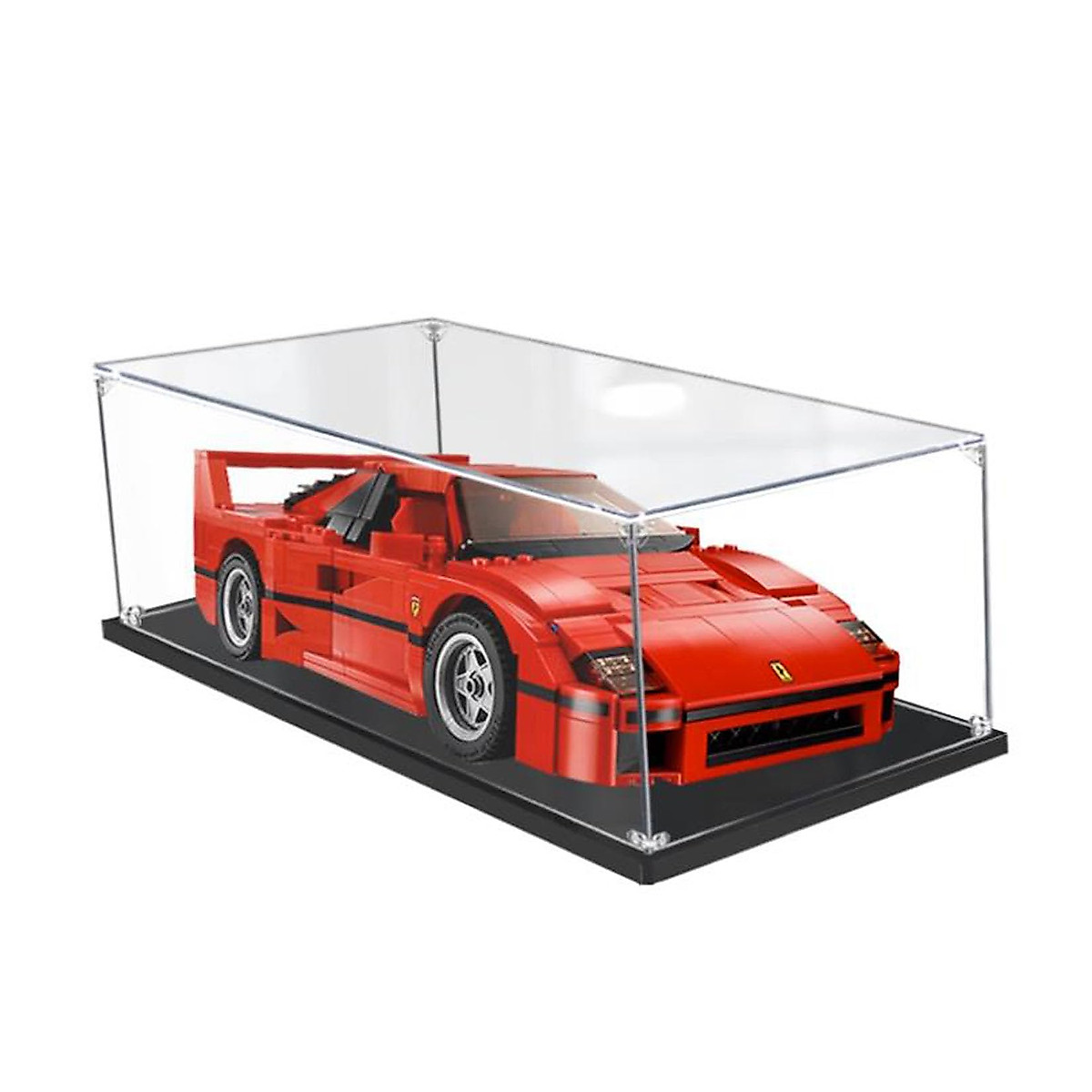 Acrylic Display Case for Lego 10248 Creator Ferrar F40 - Showcase, Protect & Decorate Model with Dustproof Storage, Collectibles, Gifts (2mm Transparent)