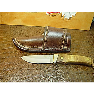 Cross Draw Knife Sheath Made Out of 10 Ounce Water Buffalo Hide Leather Made for Schrade PH 1