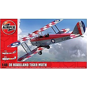 Airfix de Havilland DH82a Tiger Moth 1:48 Military Aviation Plastic Model Kit A04104