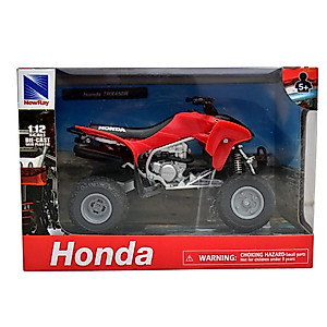 New-Ray Toys Die-Cast TRX450R ATV (1:12 Scale) (Red)