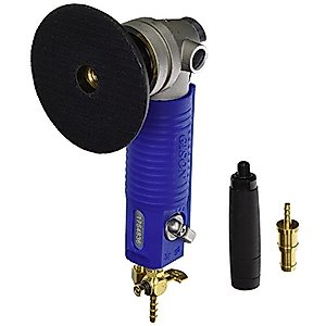 Gison GPW7 4-Inch Air Wet Stone Polisher 4500 Rpm with Front Exhaust, Blue sleeve