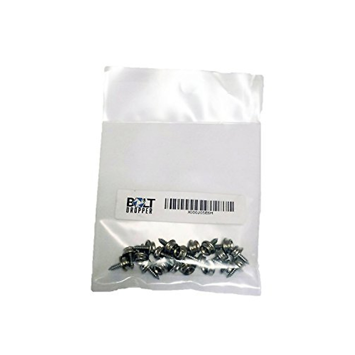 Boat Canvas Snaps 3/8" Inch Diameter, 8 x 3/8" Screw (20 Pack), Stainless Steel Corrosion Resistant Deep Cut Drive Coarse Thread Screw, by Bolt Dropper