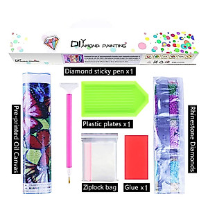 Artunion Wolf King Diamond Art Kits for Adults, 14x18 Inch White Wolf Animal Diamond Painting Kits Full Round Drill Painting with Diamonds for Home Wall Decor