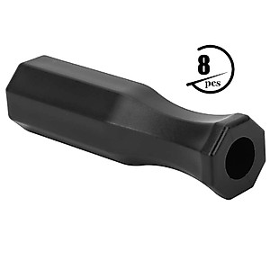 plplaaoo 8 Pcs Octagonal Handles Plastic Foosball Handle Grips, Foosball Handles of Standard Football Tables, Replacement Handles for Standard Foosball Tables,Foosball Table Parts