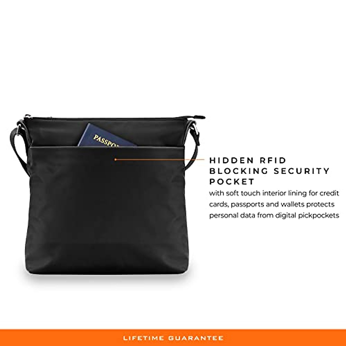 Briggs & Riley Rhapsody-Cross Body Bag, Black, One Size