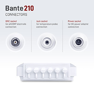 Bante 210 Benchtop pH Meter | Lab pH Meter for Routine Measurements, ±0.01 pH Accuracy, 3 Points Calibration, Equipped with pH Electrode, Temperature Probe and Buffers